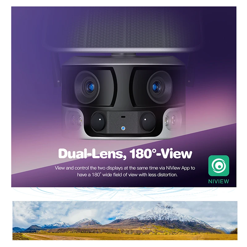 4G Dual-Lens Solar Camera with Night Vision & Motion Detection