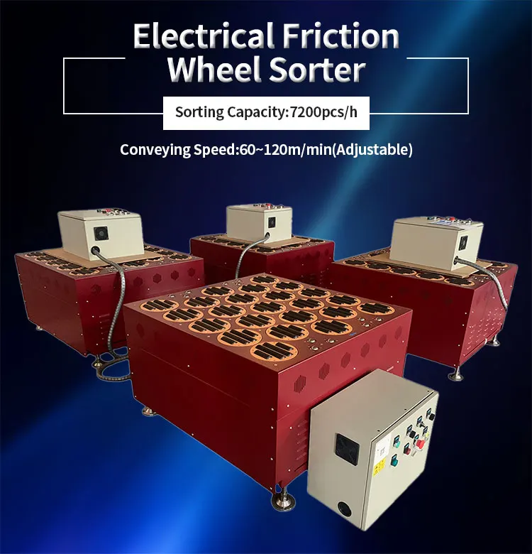 Warehouse Electrical Friction Wheel Sorter Packages Feed Belt