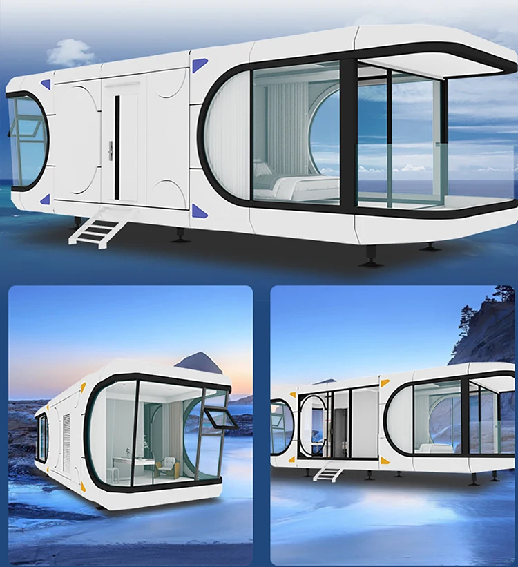 Luxury Space Capsule Pod - Modern Smart Home Shipping Resort
