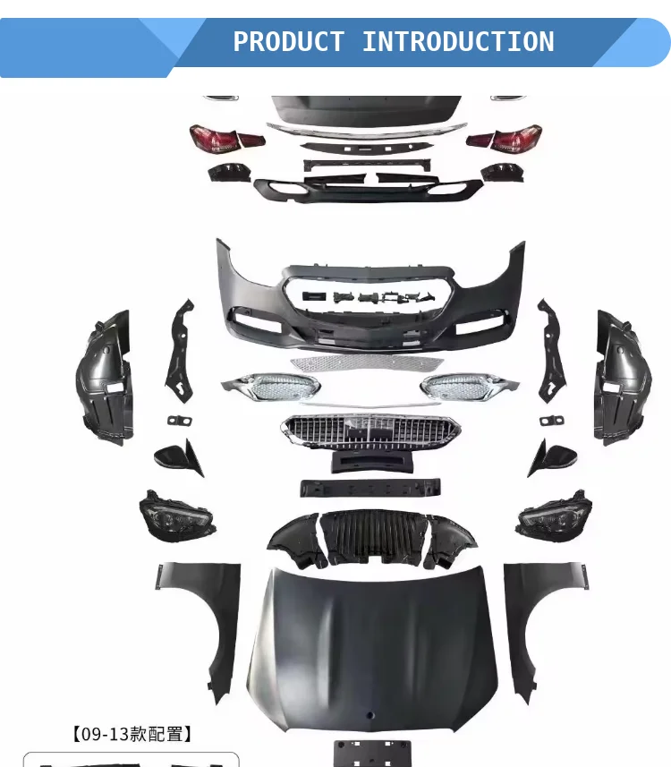 W212 Old to New Bodykit Bumpers Bonnet Fenders 2009-2014 for Mercedes ...