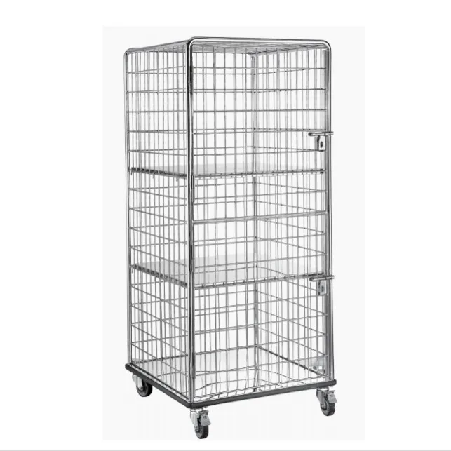 Hotel Housekeeping Laundry Linen Storage Cart/linen Cage Trolley ...