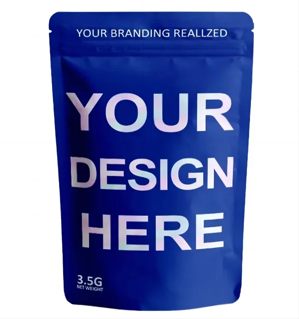 Custom Printing Recyclable Plastic Doypack Glossy Zipper Resealable Food Packaging Bag Stand Up ...