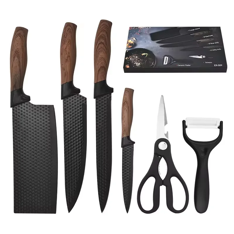 Modern 6-Piece Stainless Steel Steak and Vegetable Knife Set New Design ...