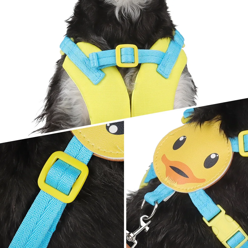 Reflective Cartoon Dog Chest And Back Vest-style Pet Chest Strap Small ...