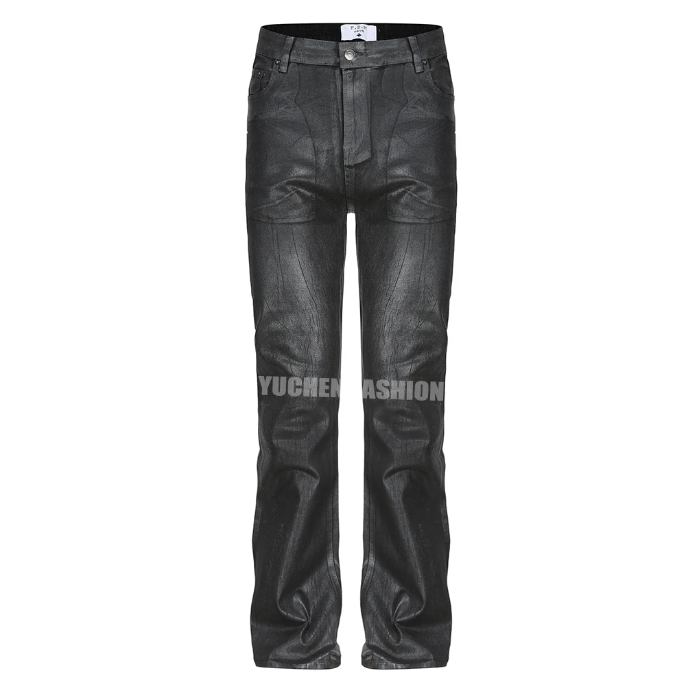 Shop Vintage Wax Jeans with Raw Edges and Distressed Look