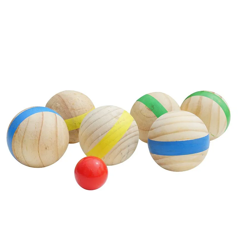 Wooden Petanque Bocce Boules Ball For Outdoor Playing Game Toy Set ...