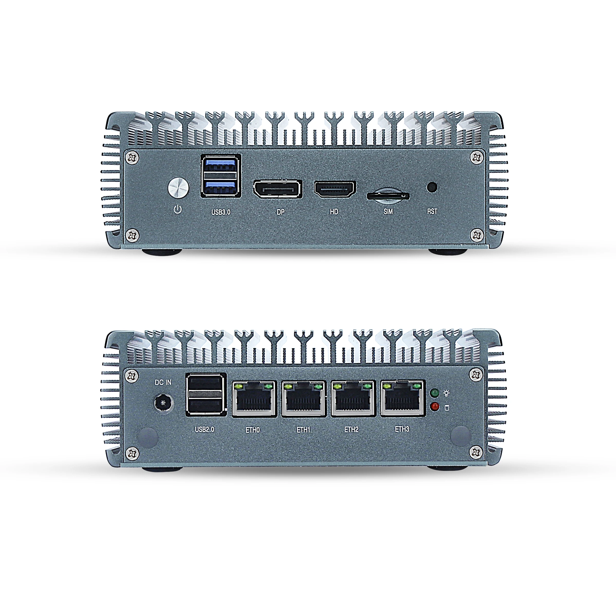 Mini Pc Pfsense J4125 N5000 Desktop 4 Lans Firewall Industrial Server ...