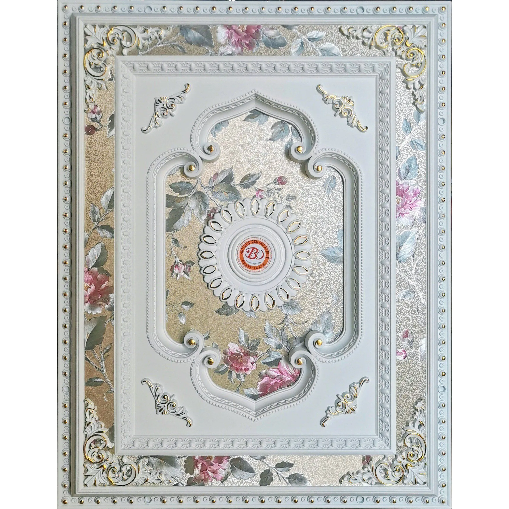 Banruo New Design Floral Ceiling For Living Room Decor Ps Art Ceiling ...