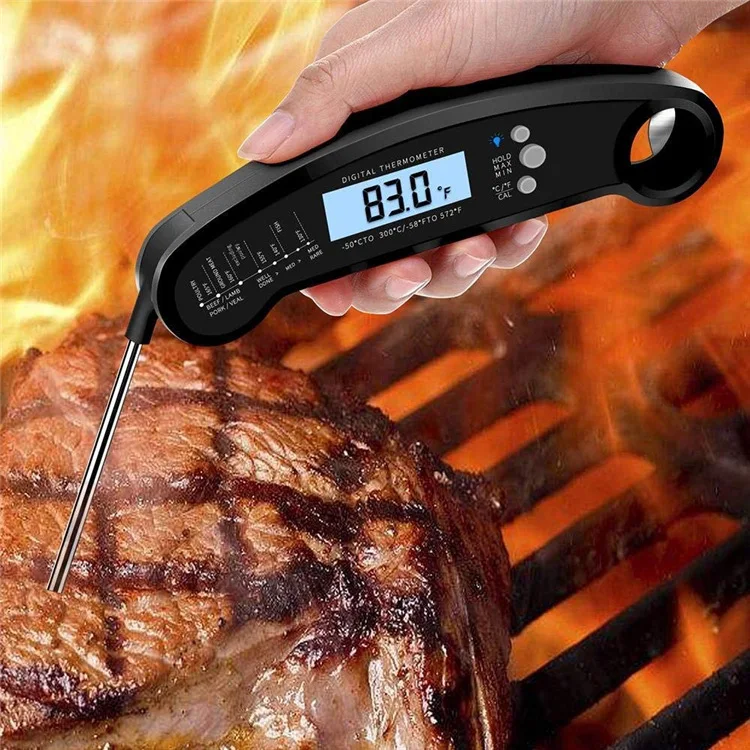 Outdoor Grilling and BBQ Thermometer Digital Instant Read Food ...