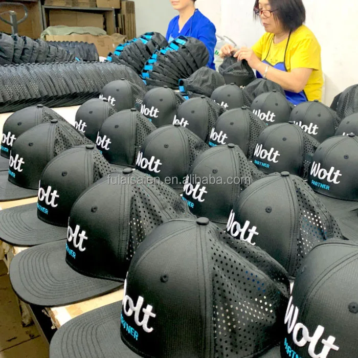Customize PVC Patch Rope 5 Panel Performance Golf Hats Caps Quick Dry ...