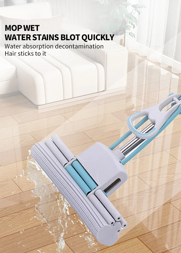 Self Wringing Telescopic Mop - Efficient Floor Cleaning