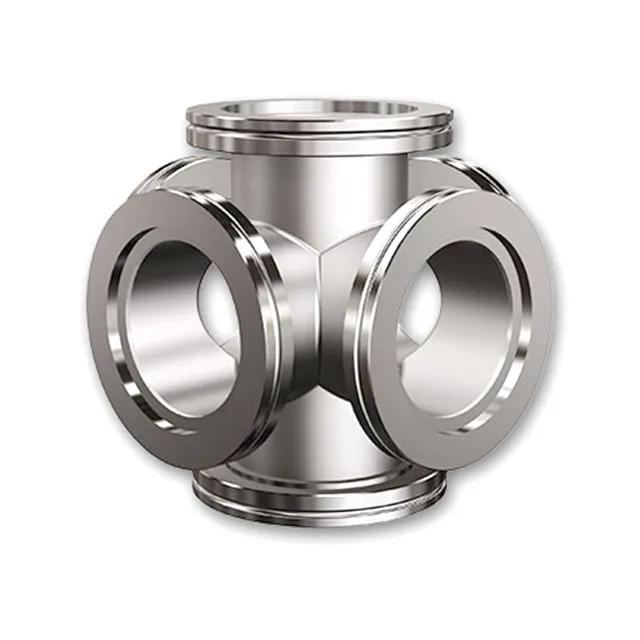Iso 6-way Crosses-fixed Cf 6-way Crosses Kf 6way Crosses Vacuum Chamber ...