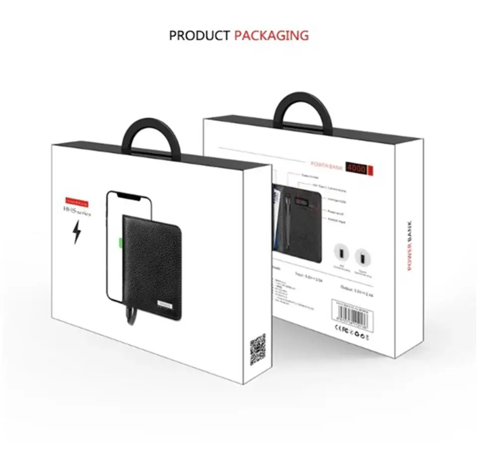 4000mah Pu Leather Mobile Phone Powerbank Wallet Power Bank - Buy ...