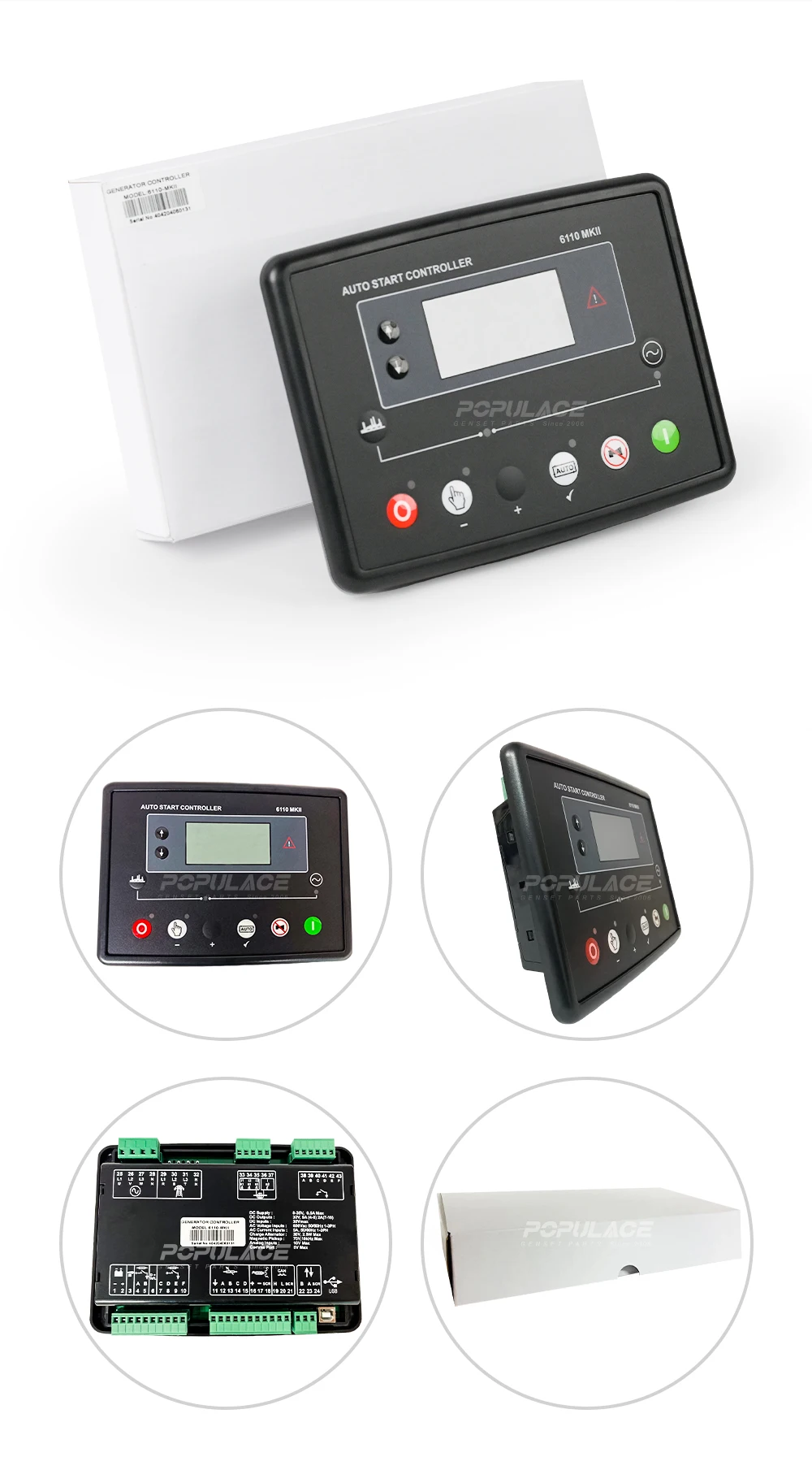Populace Diesel Intelligent Genset Control Automatic Generator Control ...
