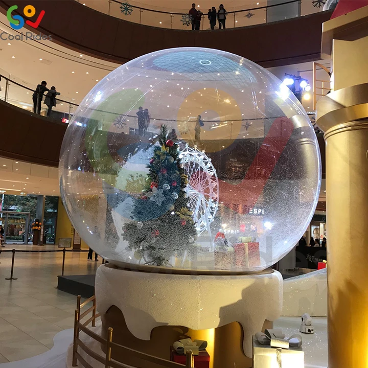 Outdoor Christmas Theme Clear Dome Inflatable Tent Snow Globe Giant ...