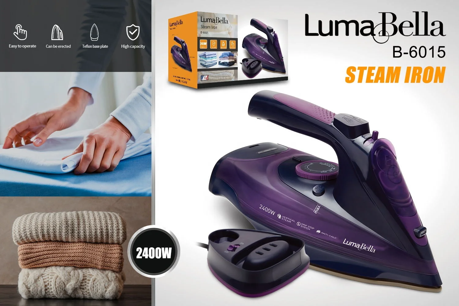 Sokany Temperature Steam Iron - Efficient & Reliable
