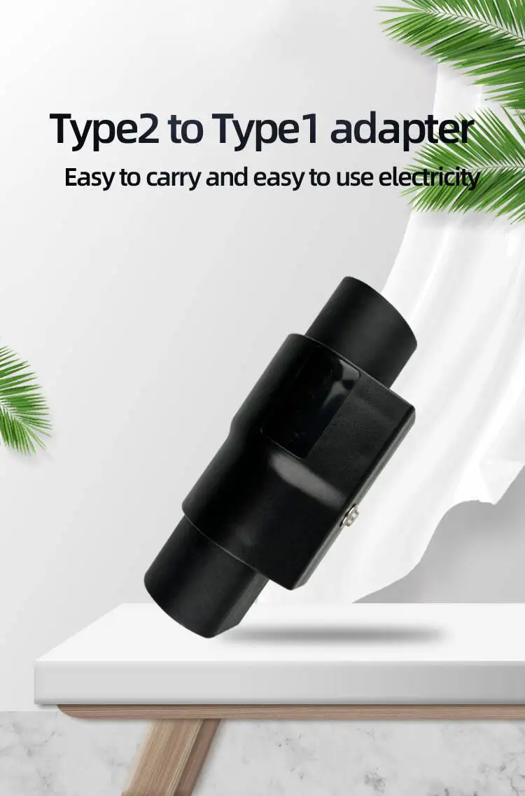 220V 32A Tesla Adapter TYPE2 New EV Connectors for Type1 Electric Cars ...