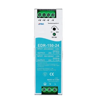 Edr-150-24 120w 24v Single Output Industrial Power Supply 150w Din Rail ...