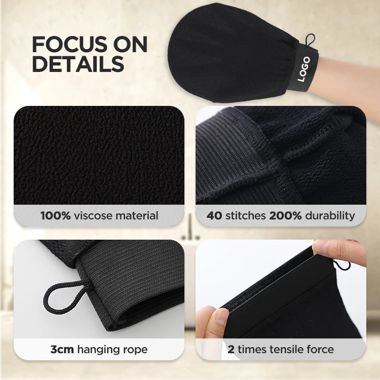 Alibaba.com: Black Turkish Bath Glove Kessa Scrub Viscose Hammam ...