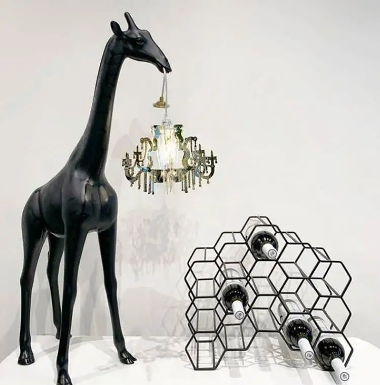Sanxiang Large Artistic Giraffe Sculpture Decoration Floor Light ...