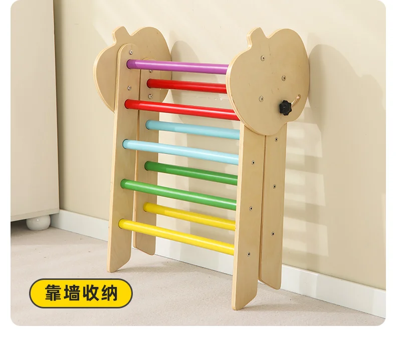 Wooden Indoor Playground Set Foldable Piklers Triangle Climber ...