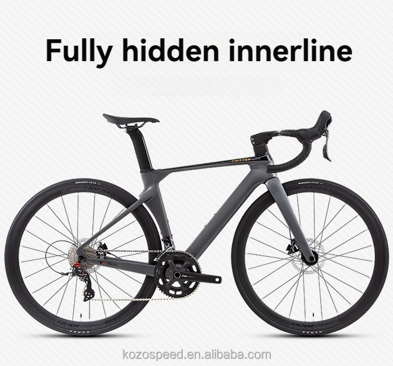 Kozo R1 Carbon Fiber Road Bike - 24 Speed Oil Disc Brake