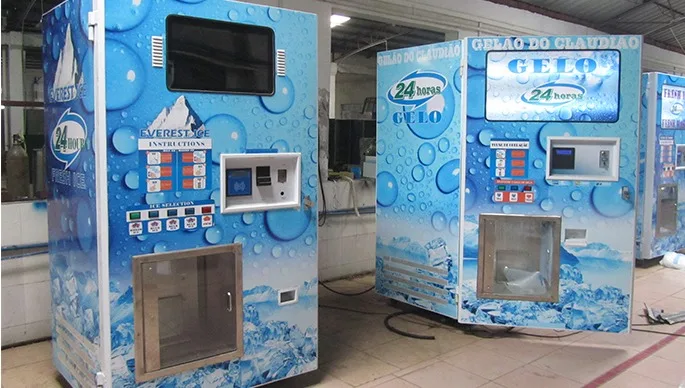 Ice Vending Machine With Ro Filter 24h Service Coin Ice Vending Machine ...