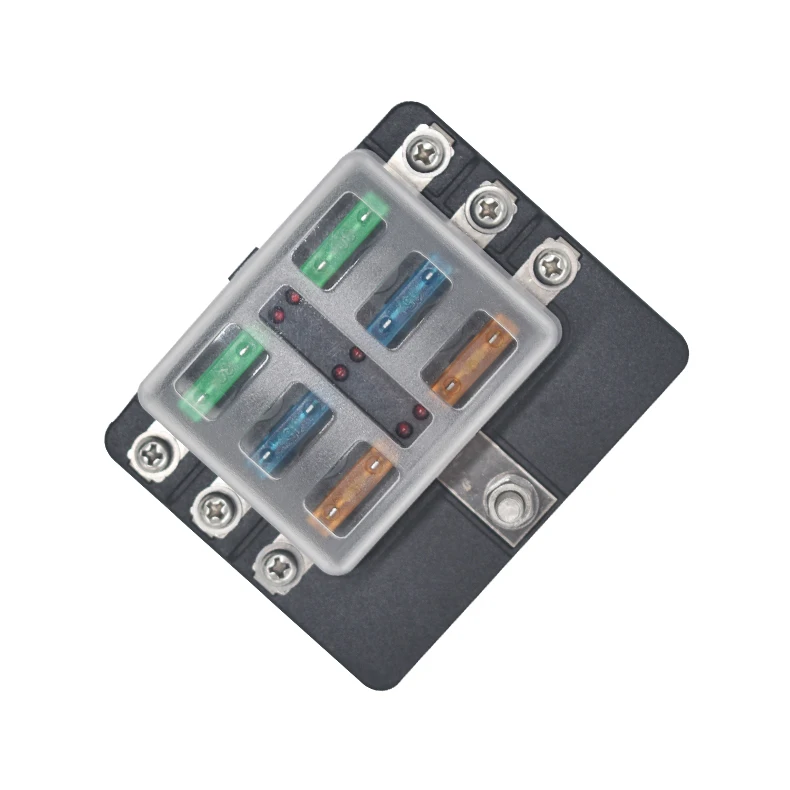6 Way Fuse Box - Reliable DC 12V/24V Circuit Breaker