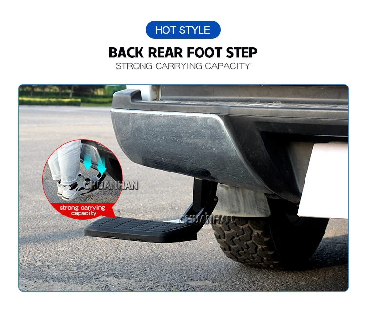 Pickup Truck Retractable Rear Bedstep Bumper Step For Ford Ranger F150 ...