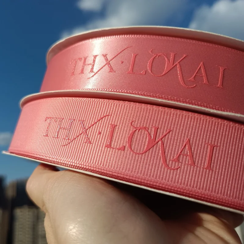 Custom Gift Wrapping - Embossed Printed Ribbons by LUOKAI