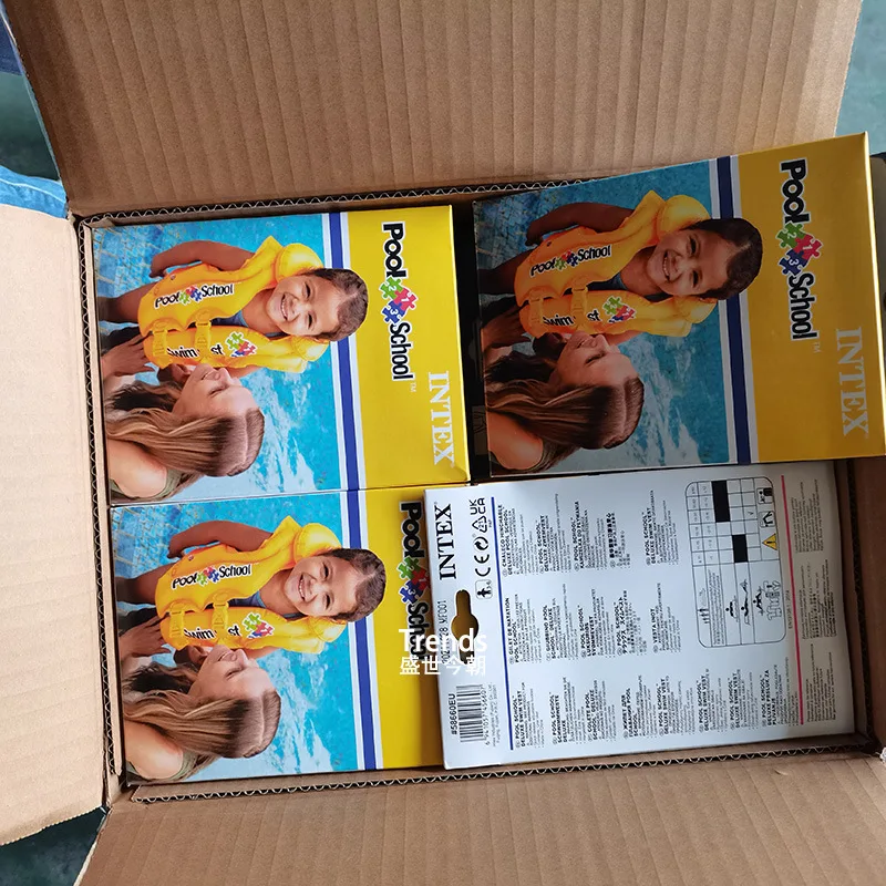 Intex 58660 Inflatable Swimming Pool School Luxury Swimming Vest ...