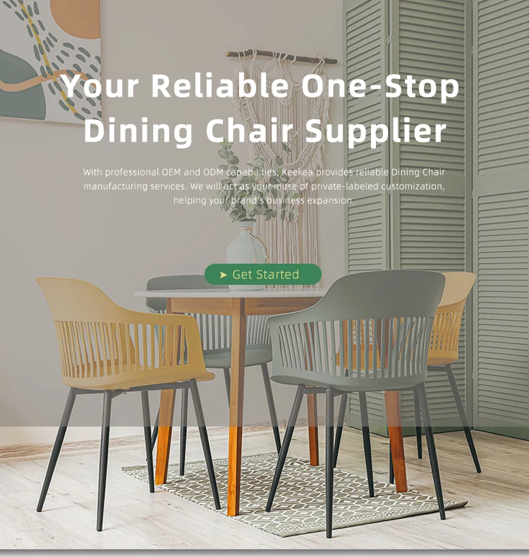 Modern Stackable Nordic Furniture - Durable Plastic Chairs