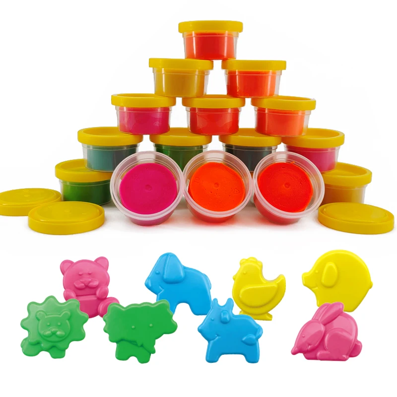 Oem Eco-friendly 18 Colors Playdough Kit For Kids Diy Playdough Set For ...