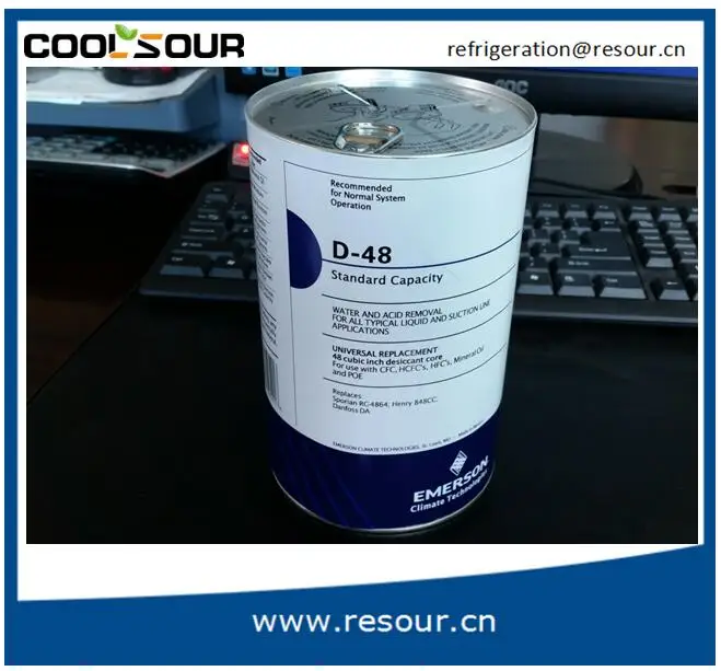 Refrigeration Compressor Chiller Parts Emerson Drier Filter Core D48 D ...