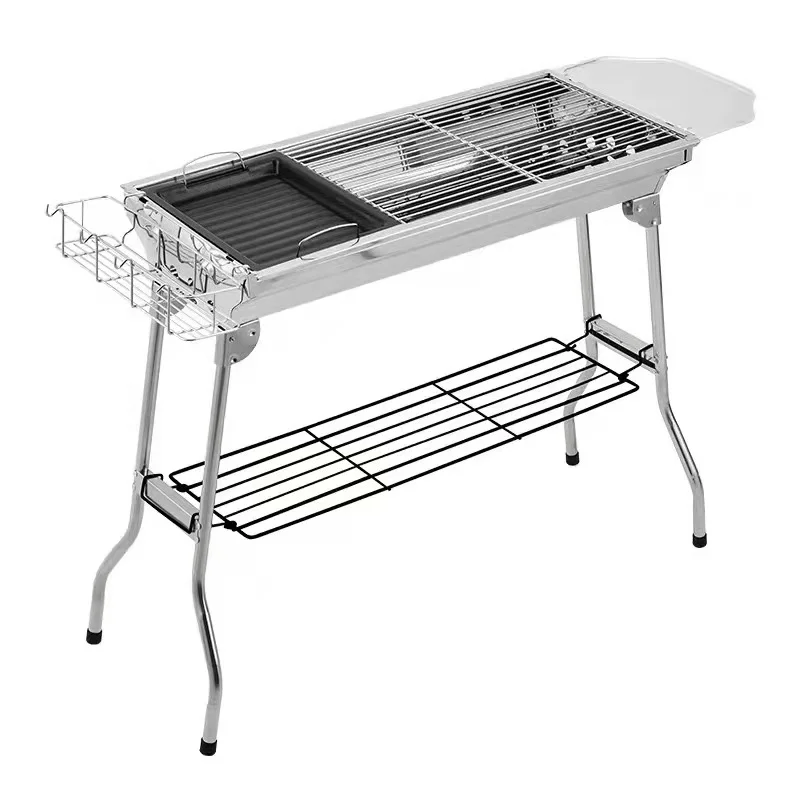 STARCAMP Stainless Steel Portable BBQ Outdoor Foldable Camping Charcoal ...