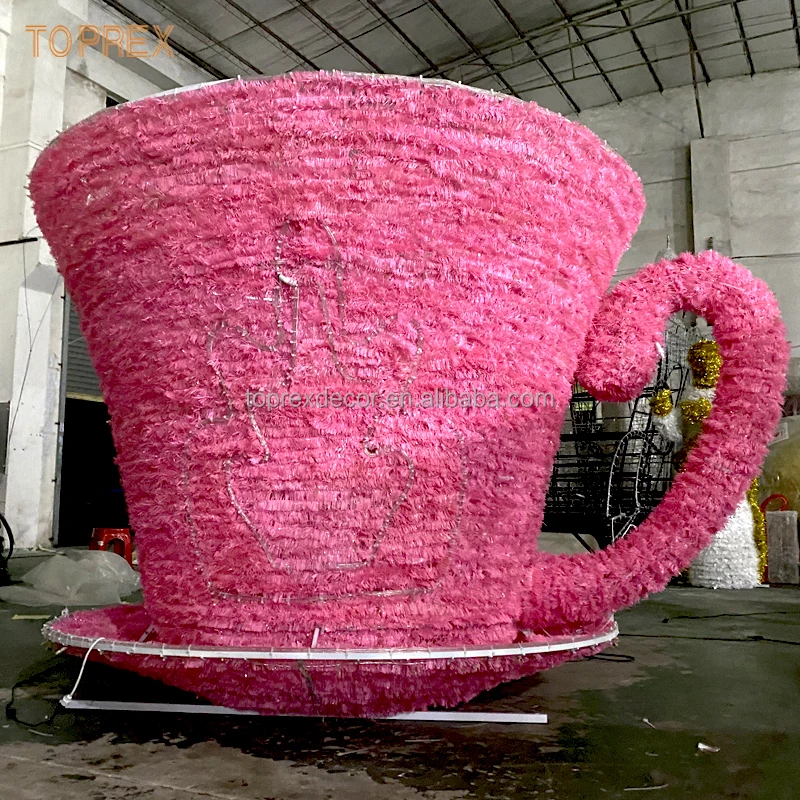Toprex Custom Large Outdoor Christmas 3d Teacup Coffee Cup Shaped Led ...