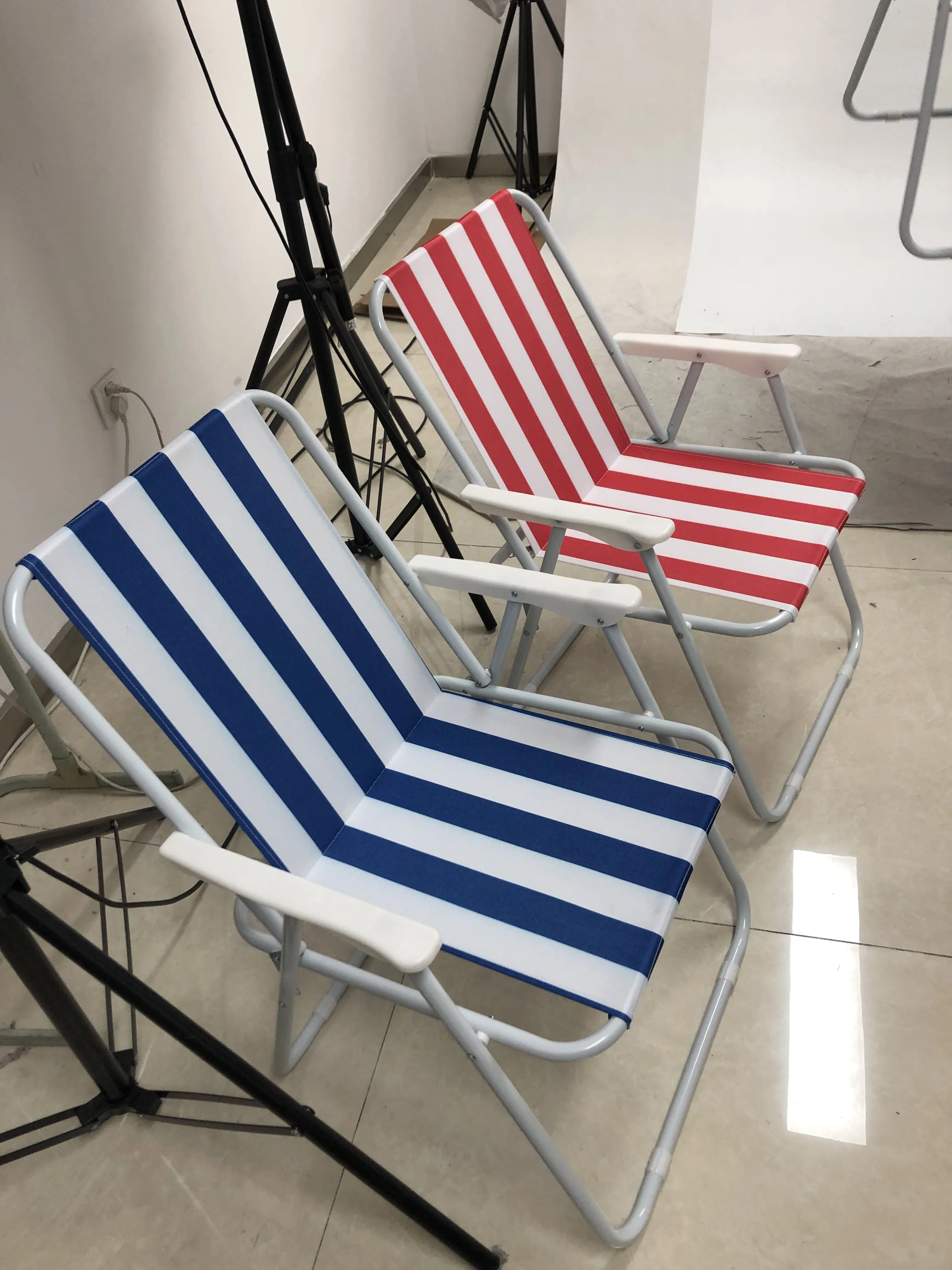 Outdoor Folding Deck Relaxing Chair Pool Metal Beach Camping Garden ...