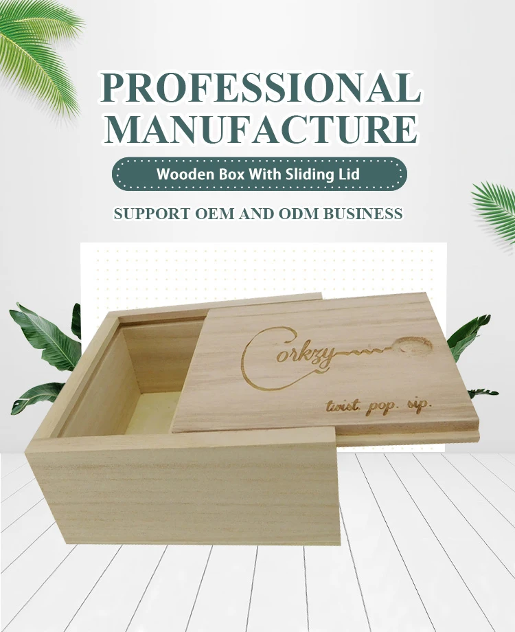 Gift Craft Packaging Boxes Storage Box Custom Unfinished Wood Keepsake ...