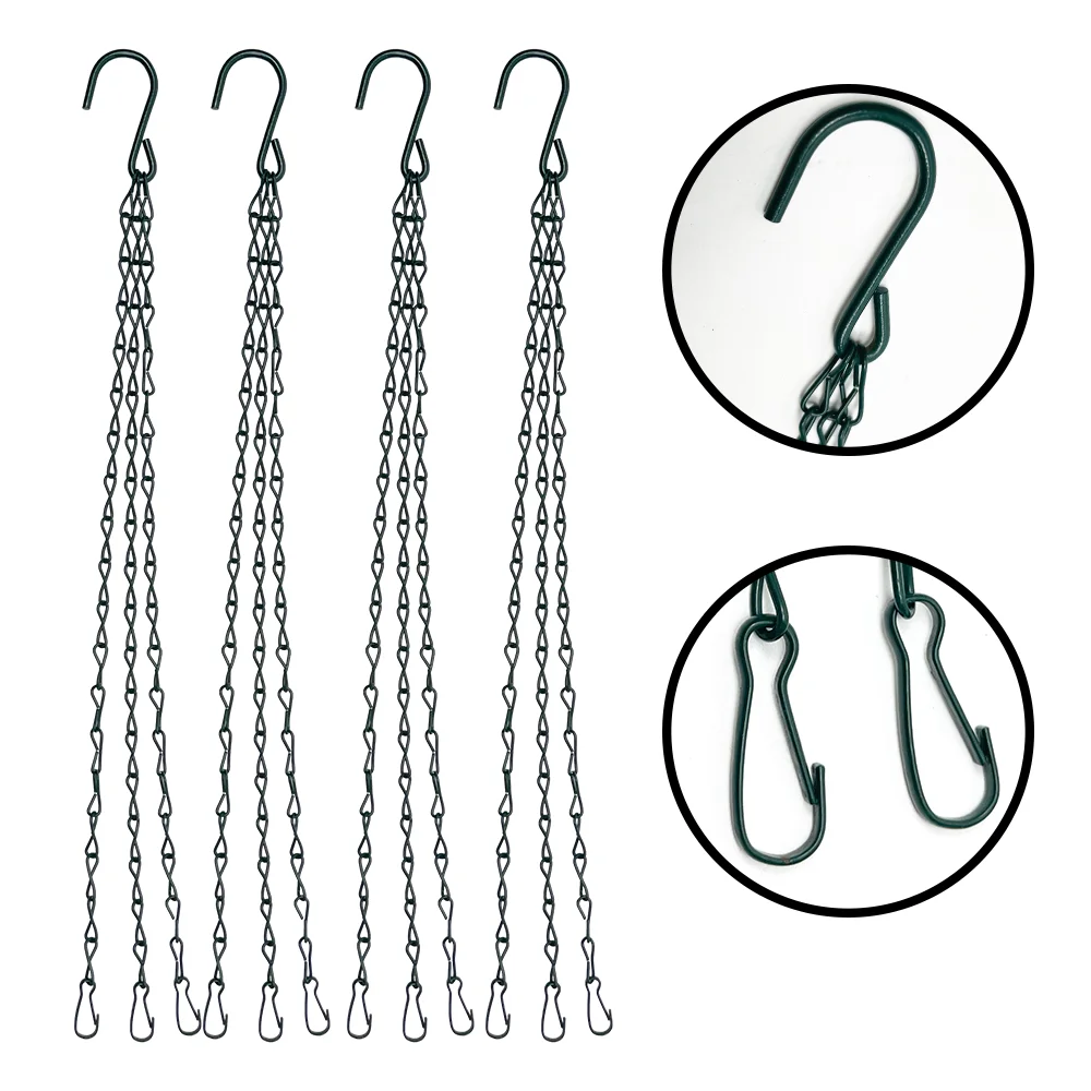 Black Paint Adjustable Hangers Chain For Hanging Plants Flower Pot ...