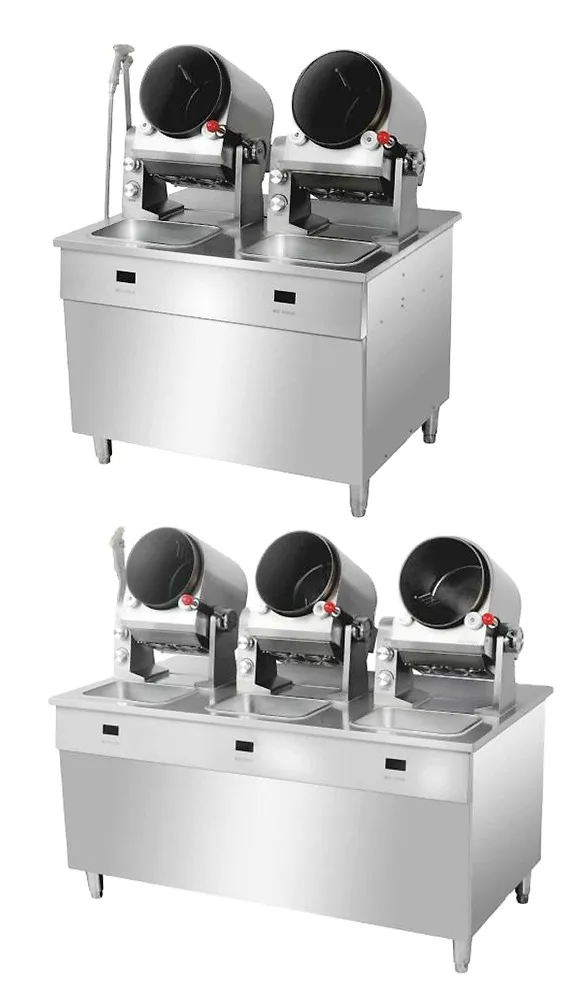 Fast Food Restaurant Gas Automatic Fried Rice Wok Intelligent Stir Fry ...