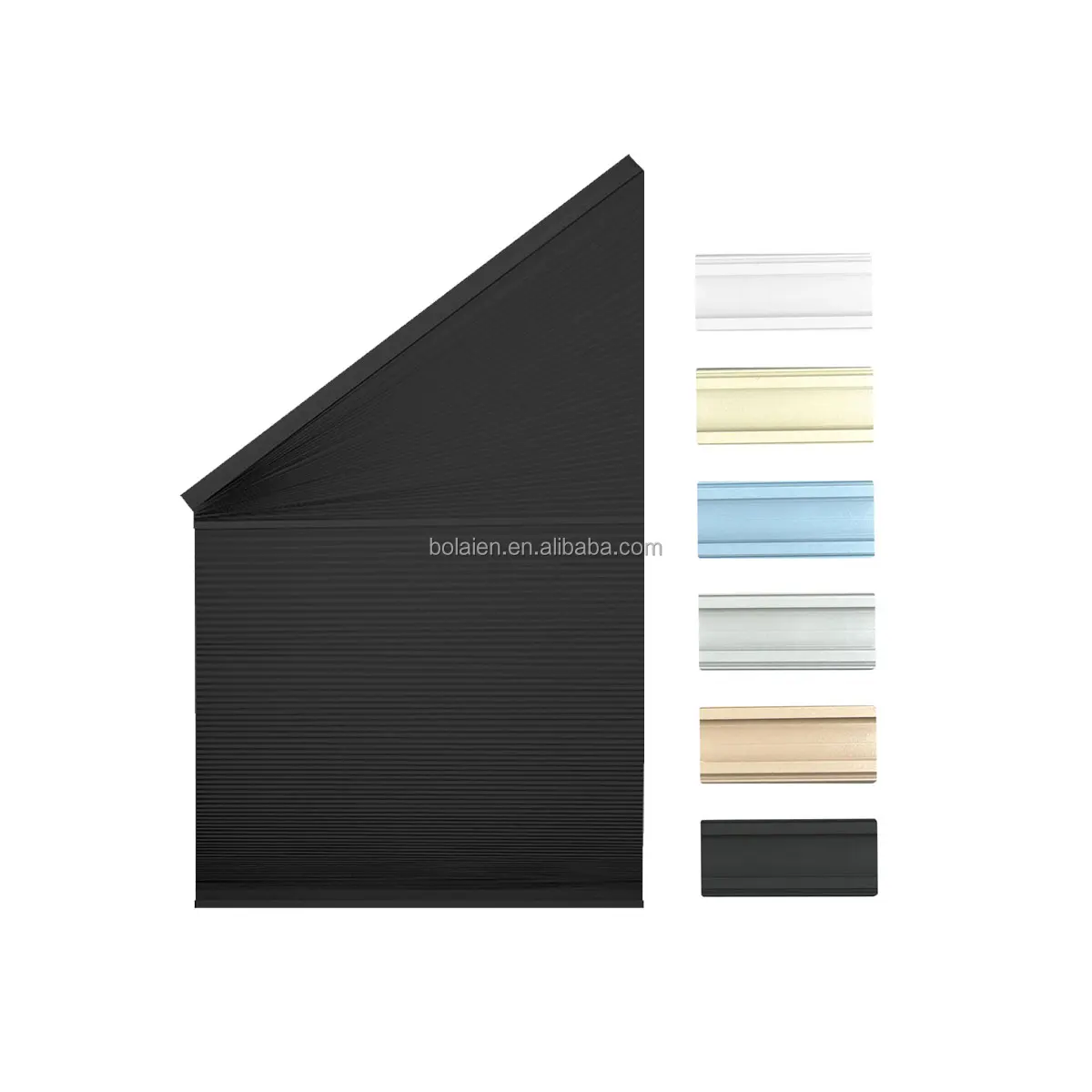 Custom Blackout Thermal Insulating Window Curtain Motorized Honeycomb ...