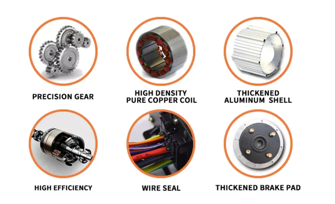 Bldc Electric For Rickshaw Vehicle 48v Parts 120 Series 120motor 500w ...