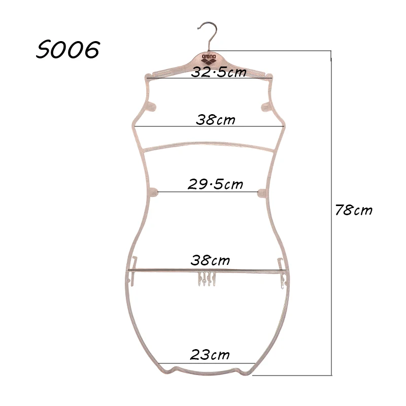 Cintre Plastic Pink Women Body Shape Hanger Swimwear Colgador De Bikini ...