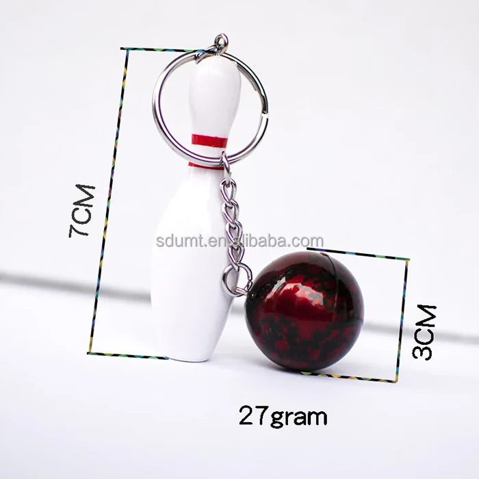 Resin Bowling Key Ring Gifts Bowling Ball Keychain And Bowling Key ...