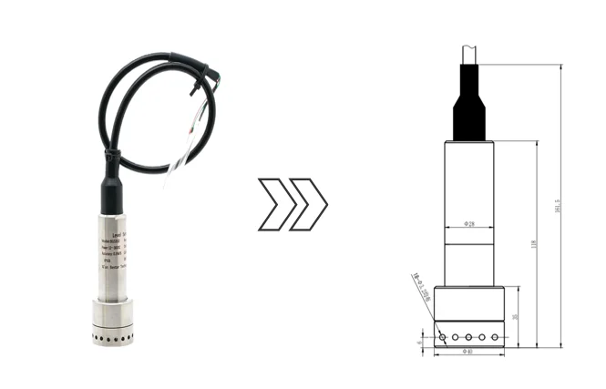 High Quality Long-life 316L 100m 150m 200m Anti-clogging Water Level ...