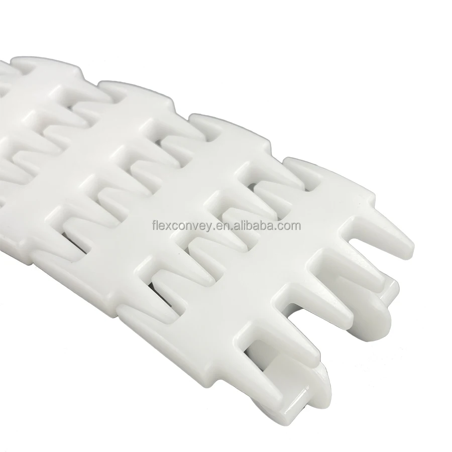 Bottle Conveyor Tabletop Chain Plastic Flexible White Chain - Buy ...