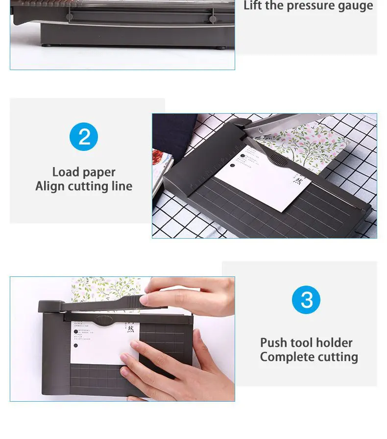 A5 Guillotine Type Paper Cutter Photo Paper Cutter For Cutting Plastic ...