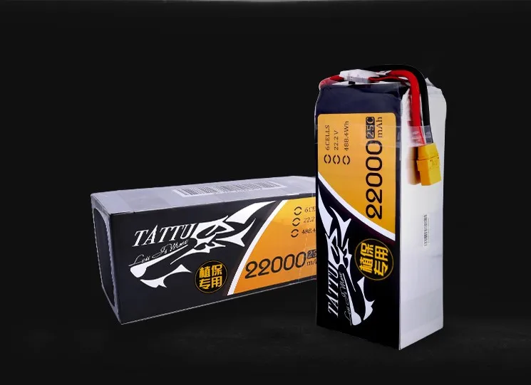 22000mah 22.2v 6s 488wh Lipo Battery Burst 25c For Big Load Multirotor ...