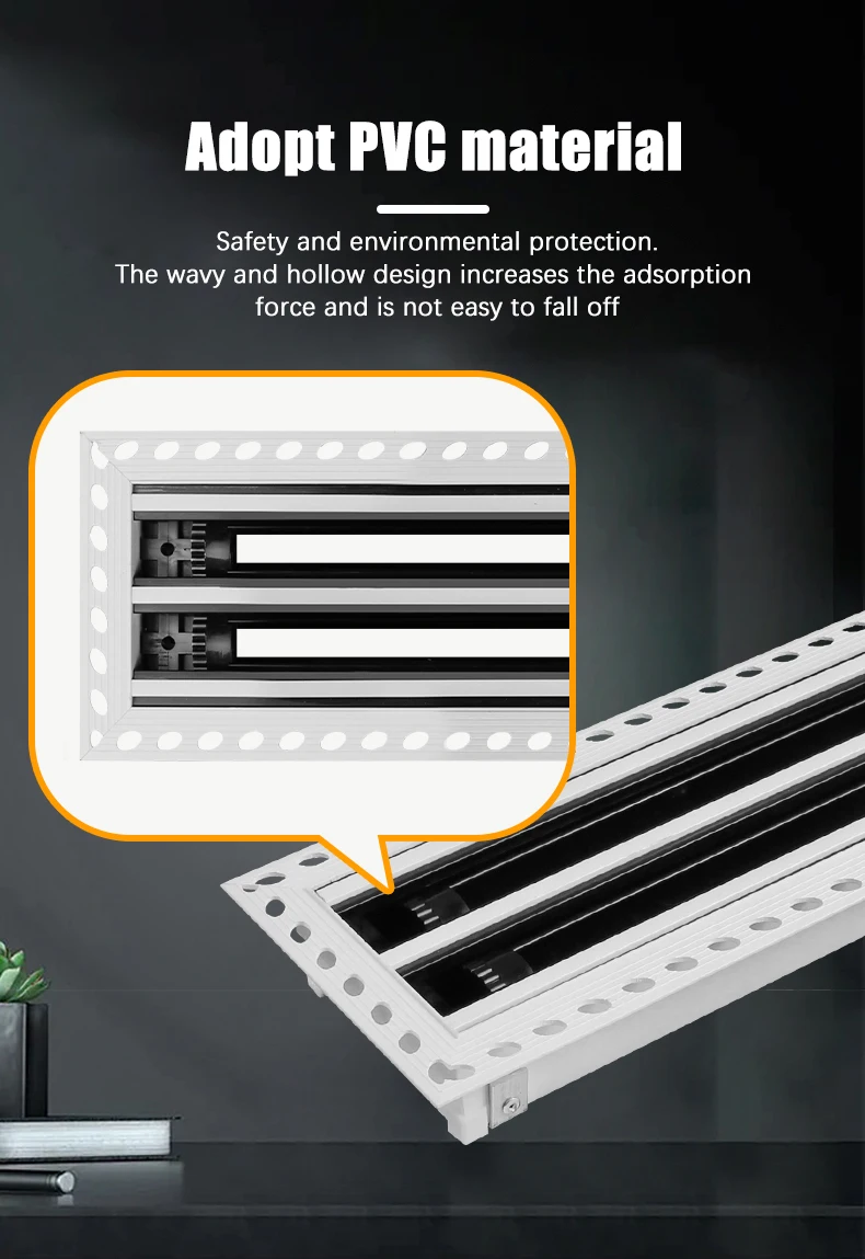 Invisible Linear Slot Diffuser Hidden Ac Linear Air Diffuser Plastic ...