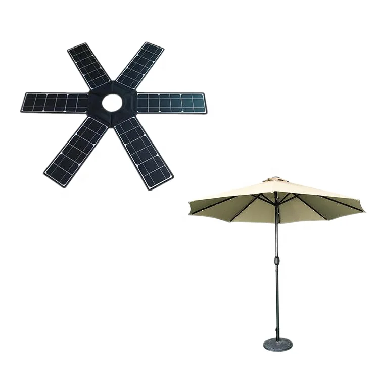 New Design Power Bank Patio Beach Umbrella Solar Charger Powered Led ...